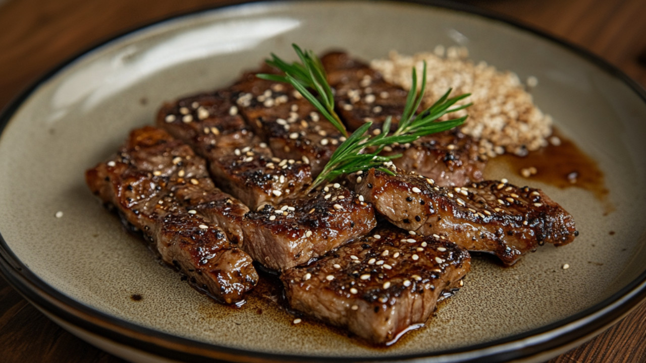 Sesame Salt and Pepper Steak Guest Recipe - Just Cook