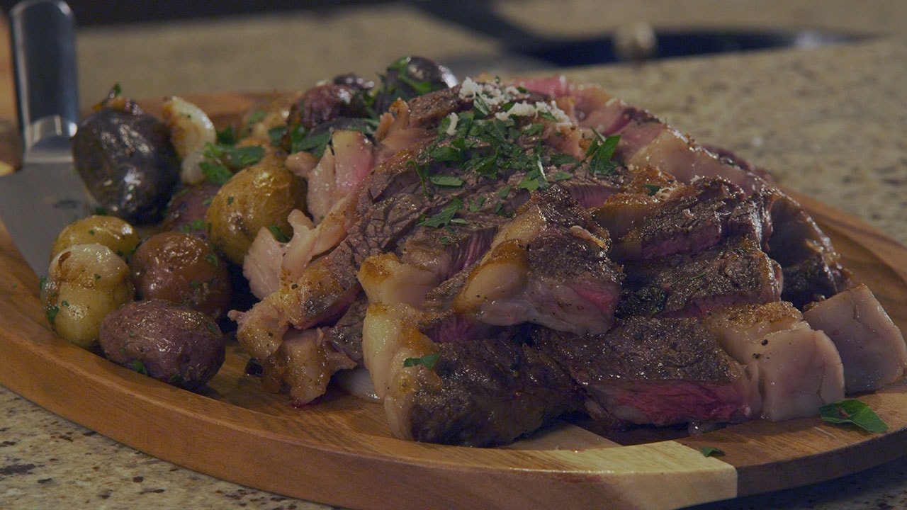 Pan-Seared Ribeye with Potatoes and Mushrooms - Just Cook by ButcherBox