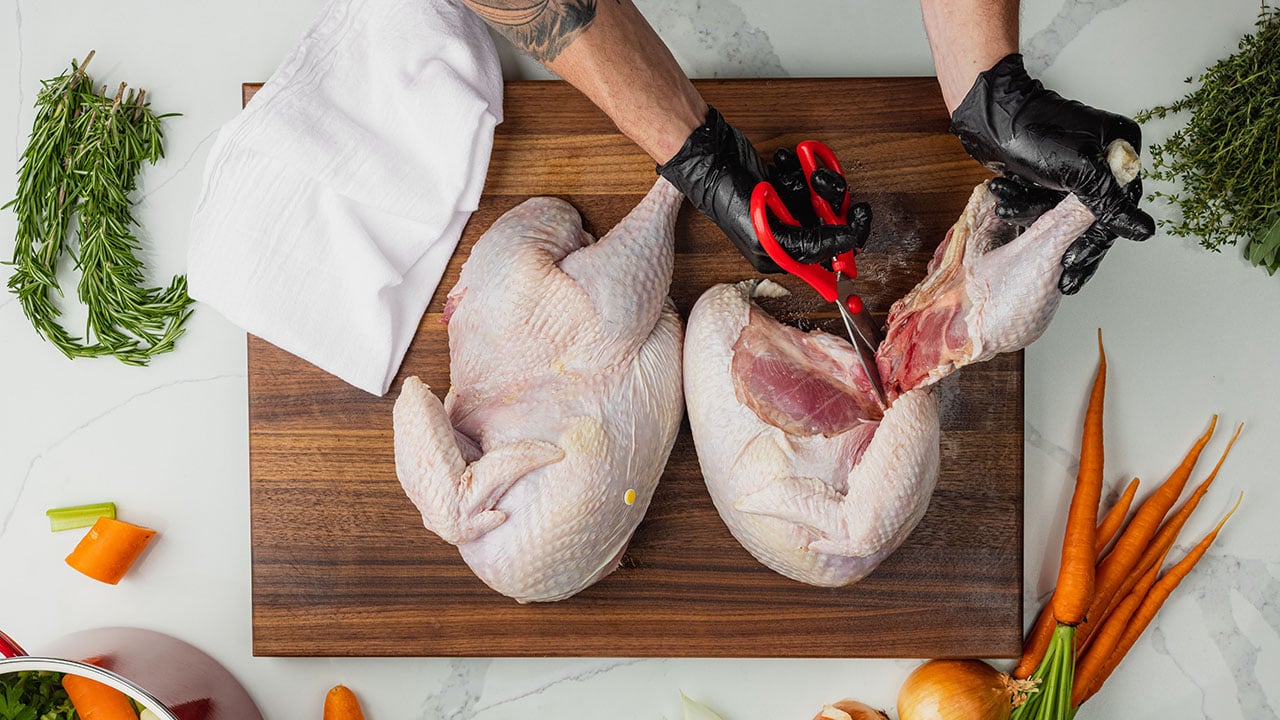 Cutting a Turkey into Eighths - A Quicker Way to Brine and Cook Your ...