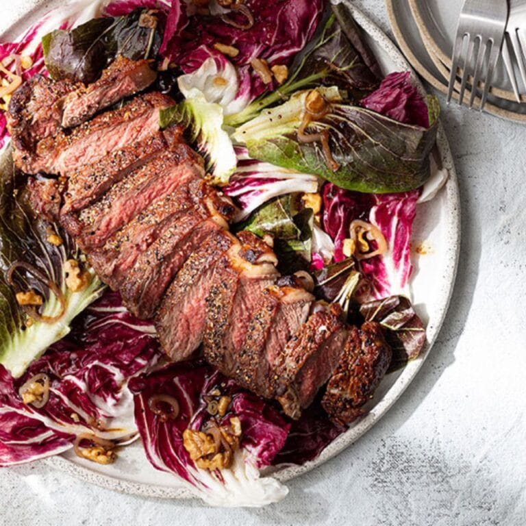 New York Steak and Brown Butter Chicory Salad - Just Cook by ButcherBox