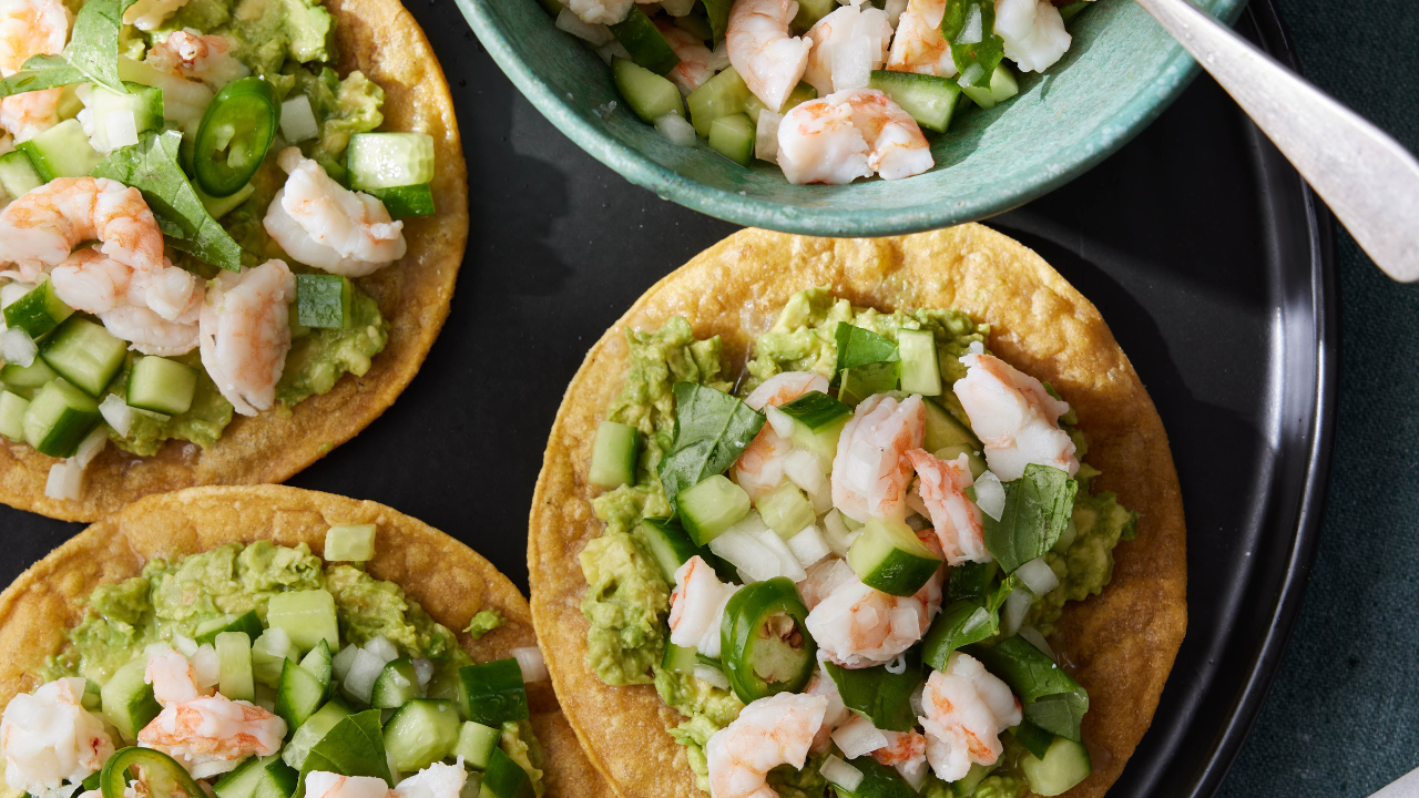 Shrimp and Cucumber Ceviche on Tostadas - Just Cook by ButcherBox