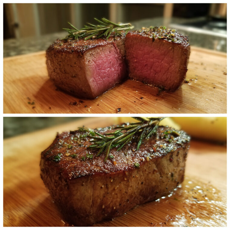 How to Cook Filet Mignon in the Oven (No Searing!) - Just Cook by ...