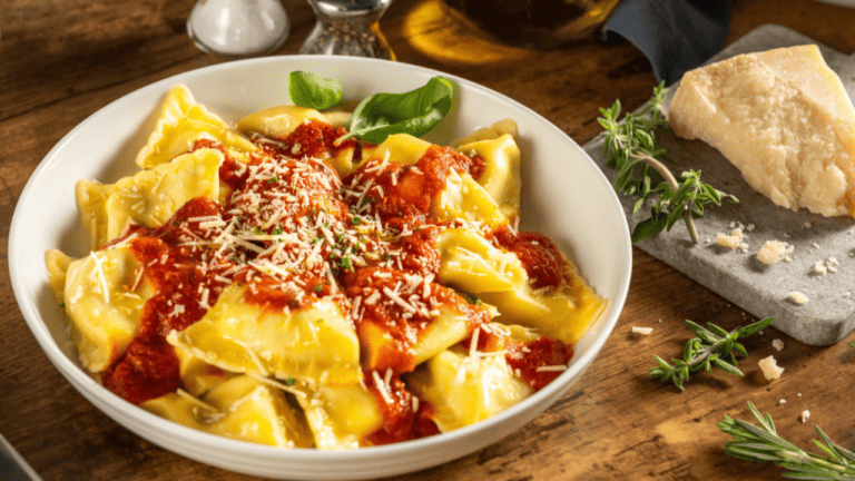 Chicken & Mozzarella Ravioli with Creamy Tomato Sauce - Just Cook by ...