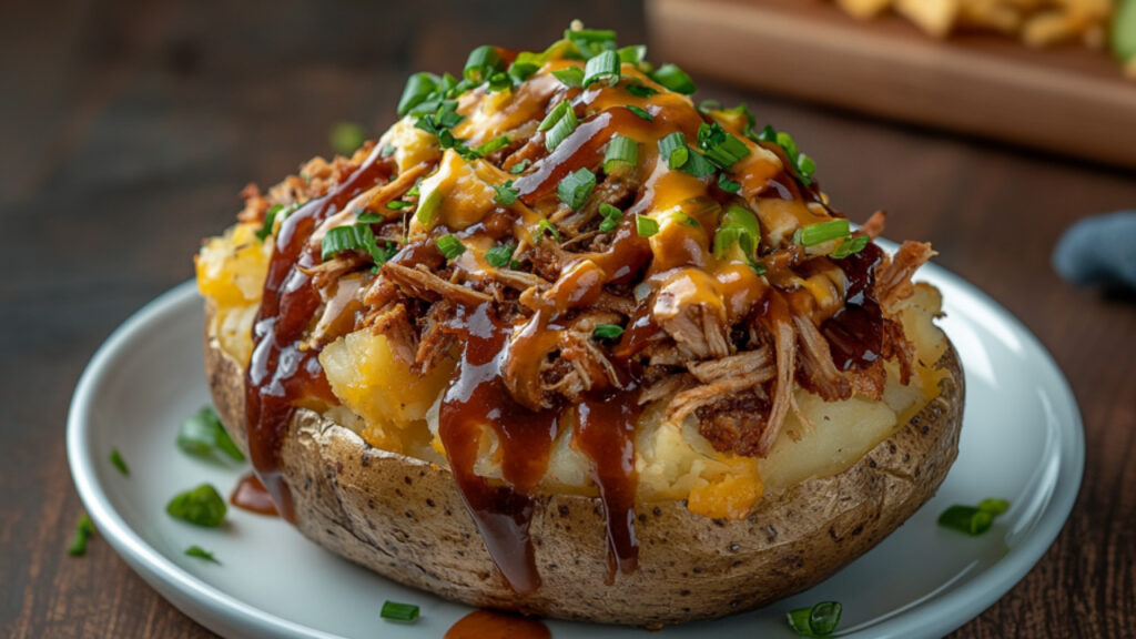 BBQ Pulled Pork Loaded Baked Potato - Just Cook by ButcherBox