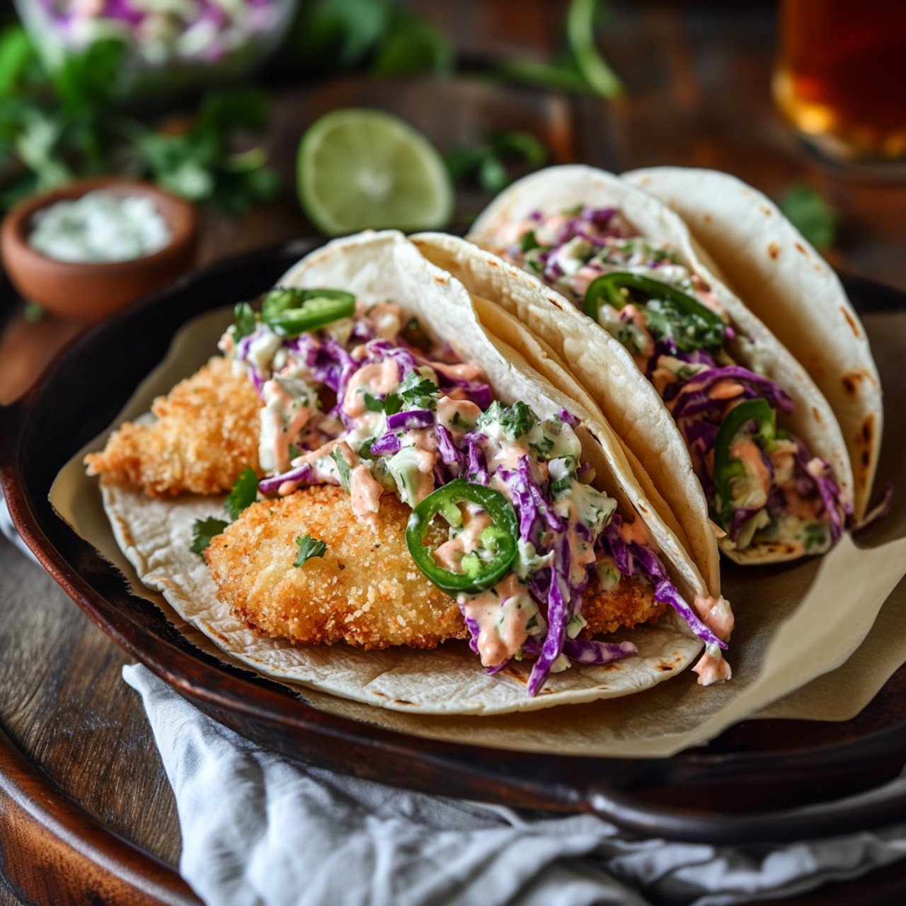 Panko Breaded Fish Tacos with Jalapeno Slaw - Just Cook by ButcherBox