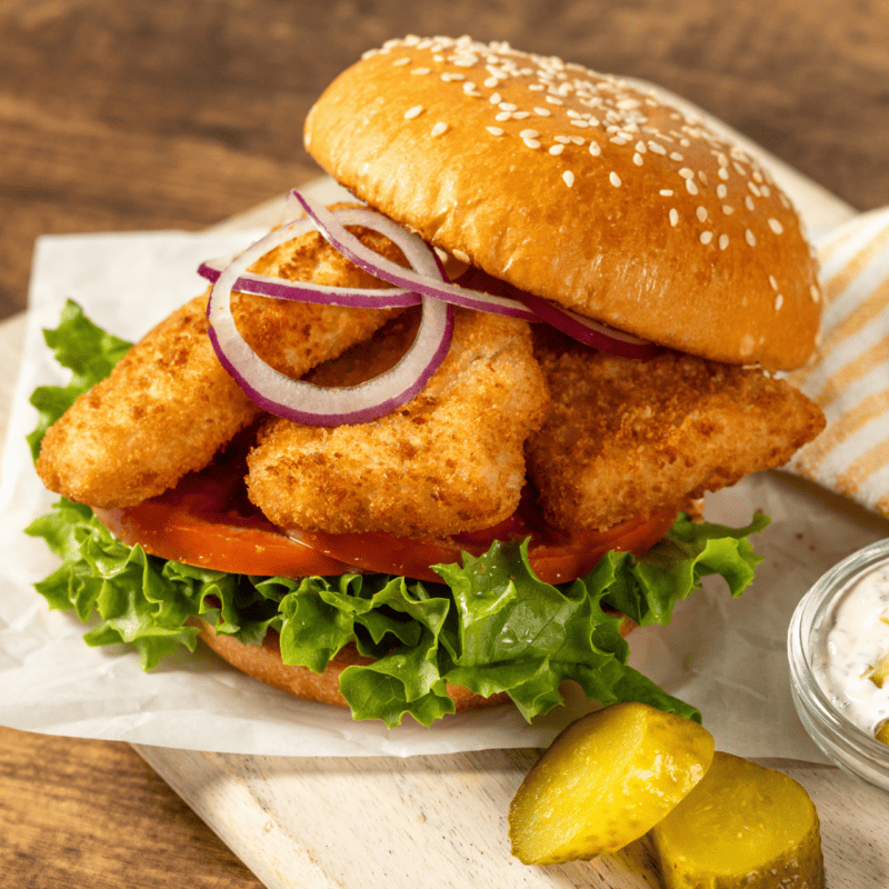 Wild-Caught Alaskan Cod Fish Sandwich - Just Cook by ButcherBox