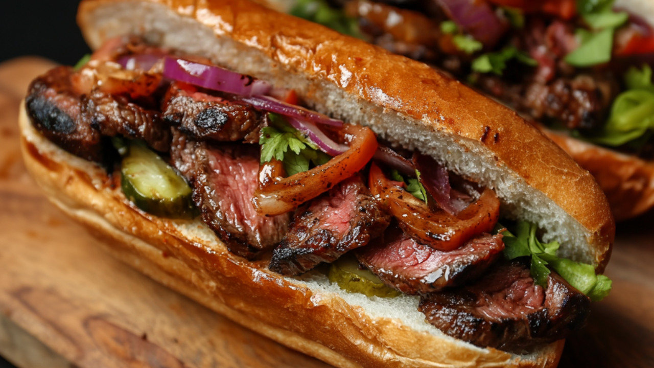 Premium Steak Tip Steak Bomb Sub - Just Cook by ButcherBox
