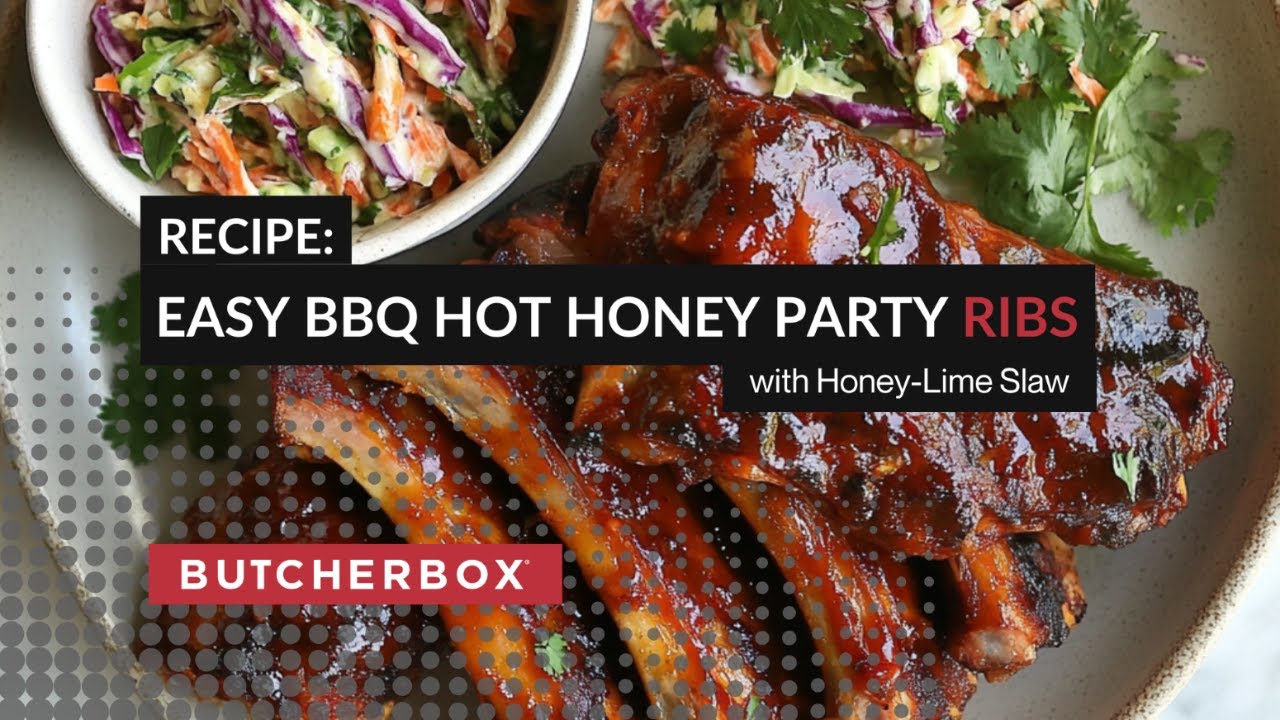 Easy BBQ Hot Honey Party Ribs with Honey-Lime Slaw - Just Cook by ...
